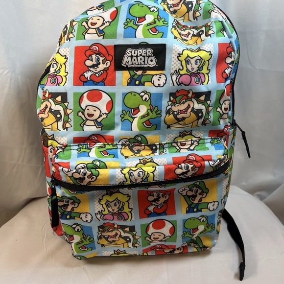 Nintendo | Bags | Nintendo Super Mario Bros 7 Laptop Backpack Luigi ...